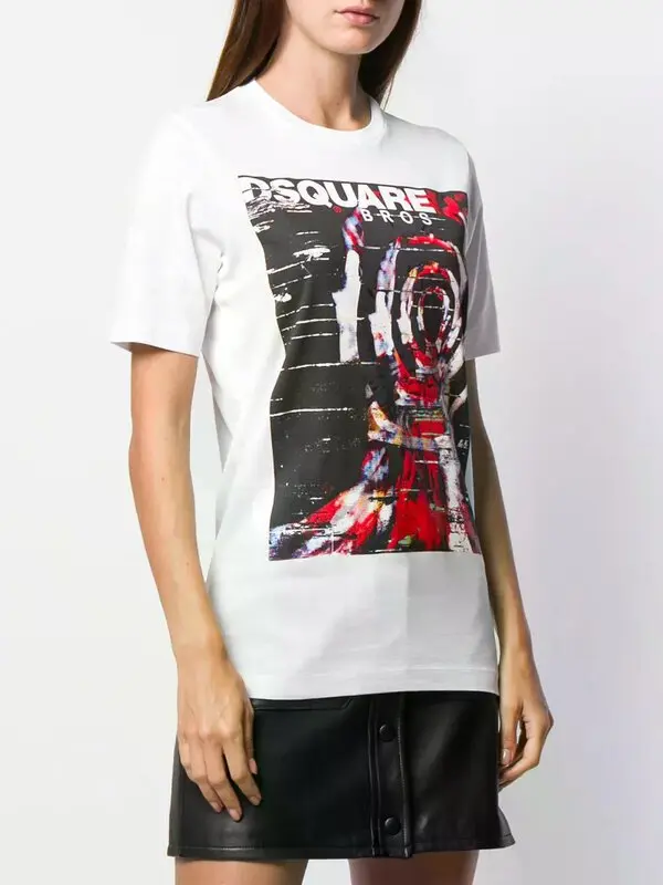 Dsquared2 Graphic Print T-shirt - White