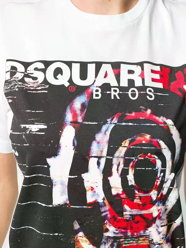 Dsquared2 Graphic Print T-shirt - White