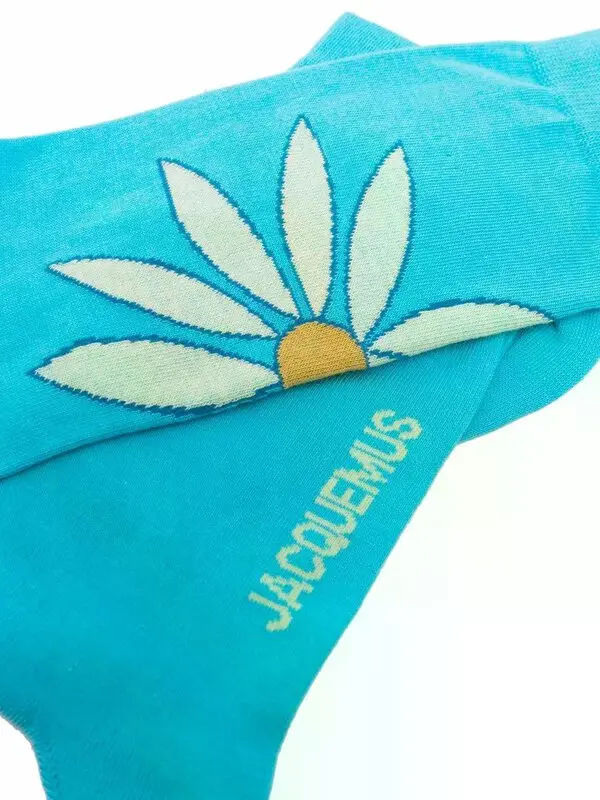 Jacquemus Floral Patterned Crew Socks