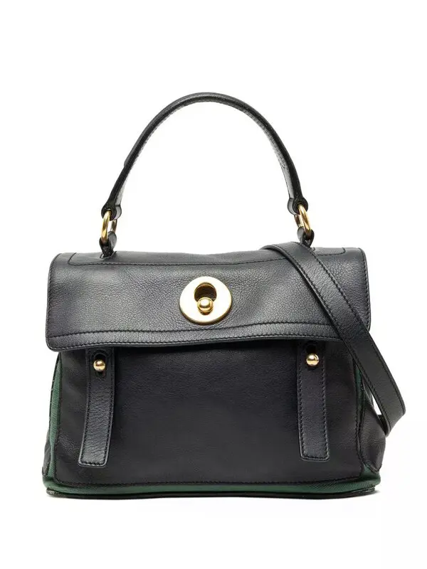 Saint Laurent Leather Muse Two Satchel - Black