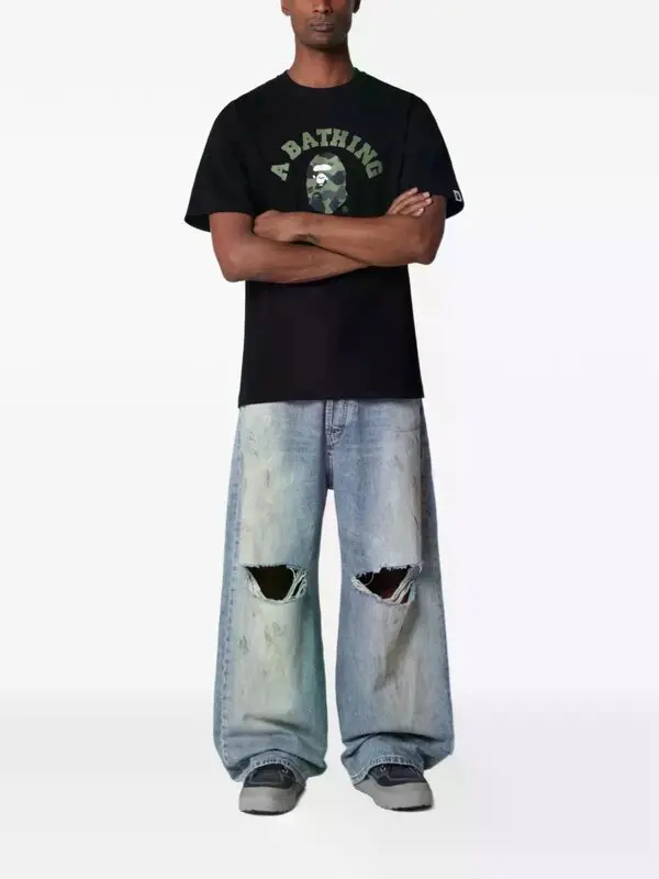 A BATHING APE 1st Camo College T-shirt