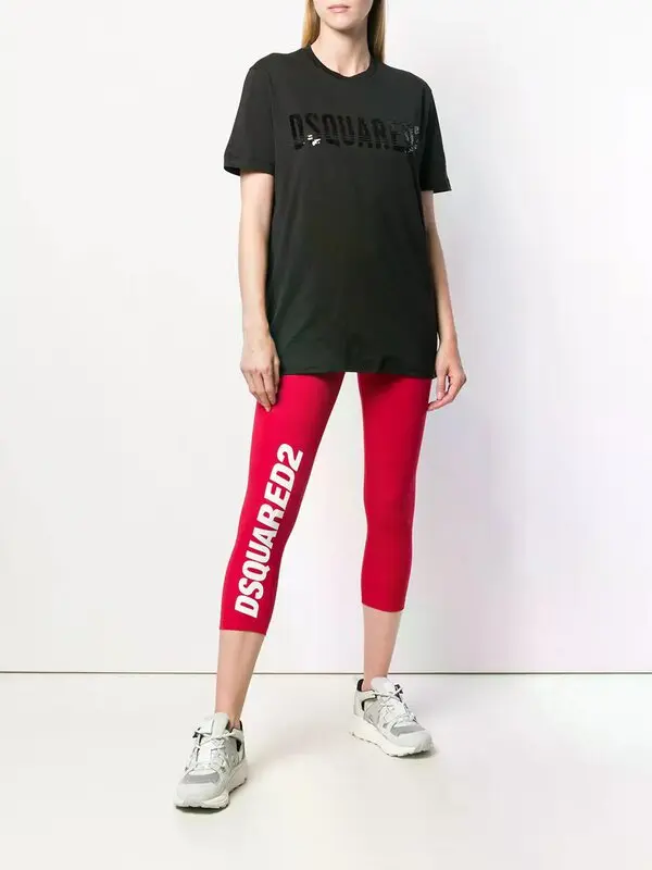 Dsquared2 Logo Print T-shirt - Black