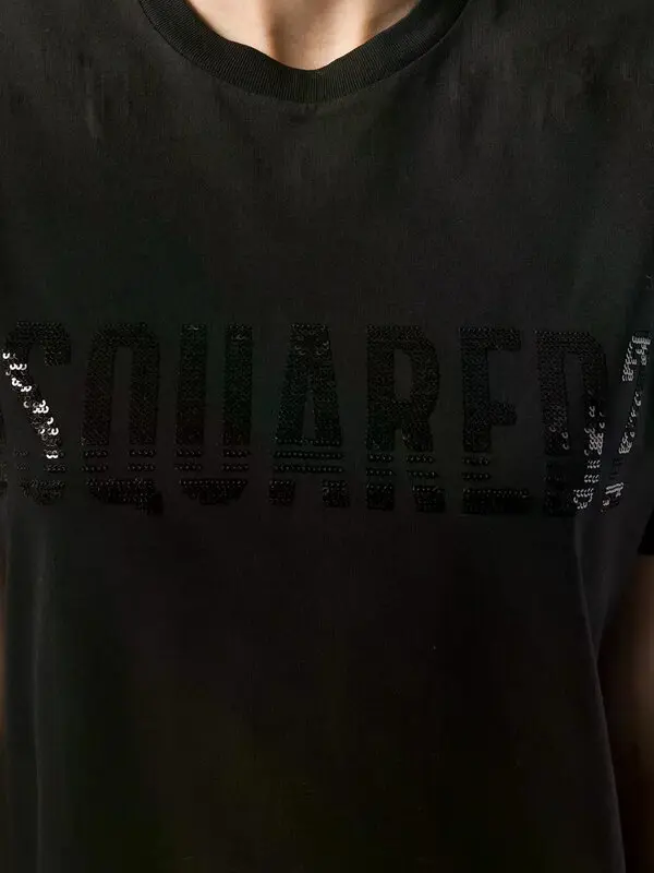 Dsquared2 Logo Print T-shirt - Black