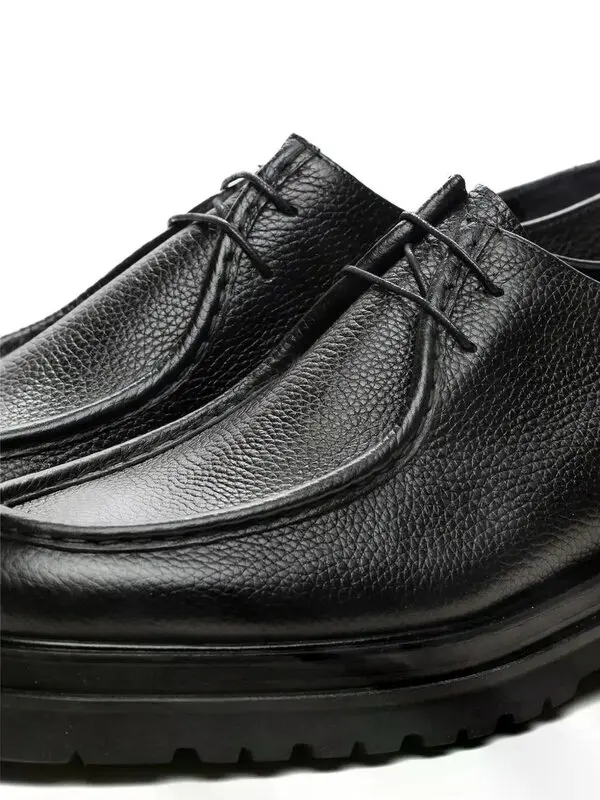 POCHE PARIS Textured Leather Loafers