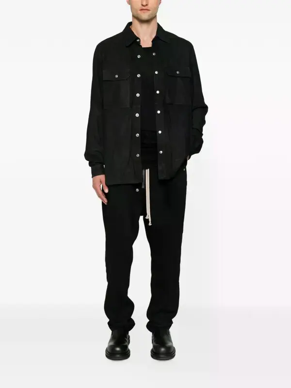 Rick Owens Suede Press-stud Jacket