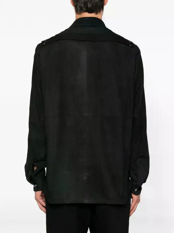 Rick Owens Suede Press-stud Jacket