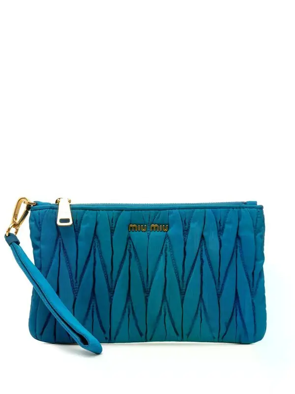 Miu Miu Matelasse Nylon Clutch Bag