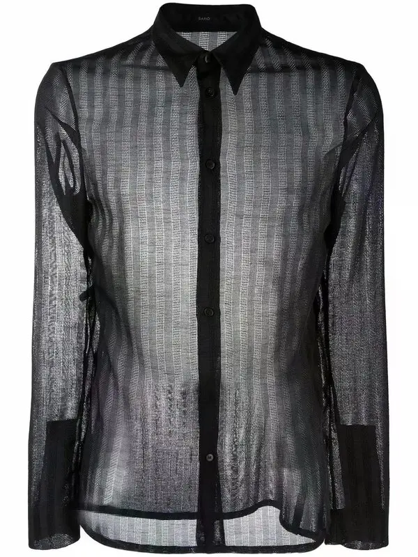 SAPIO Semi Sheer-design Shirt