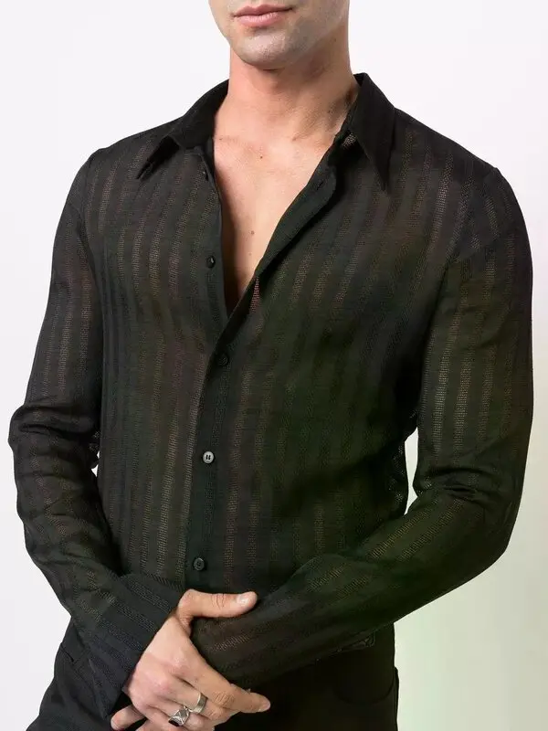 SAPIO Semi Sheer-design Shirt