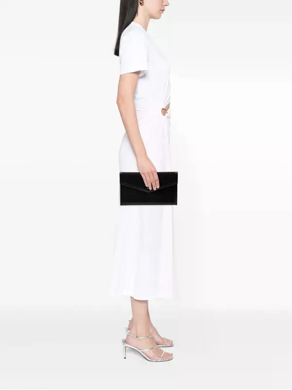 Saint Laurent Canvas Uptown Pouch Clutch Bag - Black