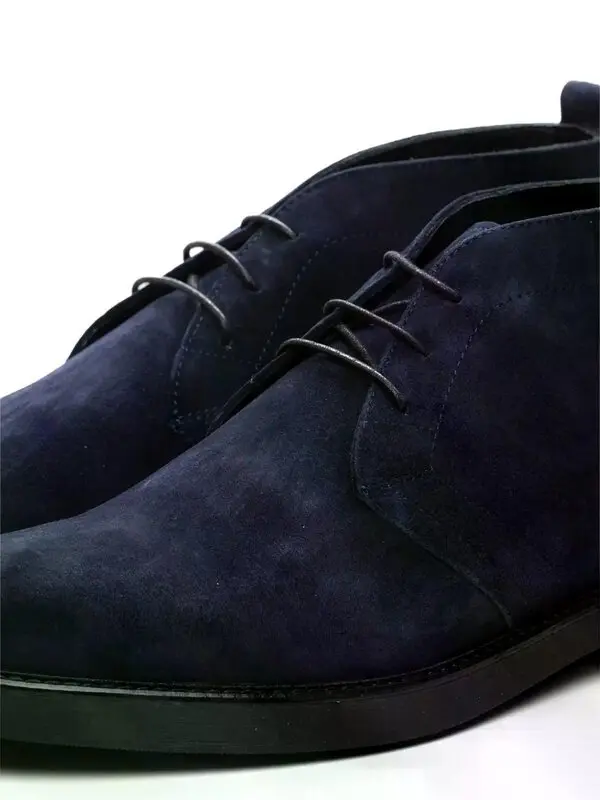 POCHE PARIS Suede Lace-up Loafers