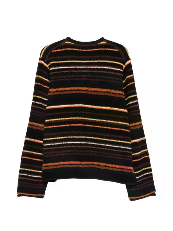 Sacai Striped Button-up Cardigan