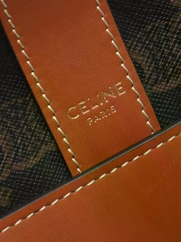 Celine Medium Triomphe Coated Canvas Cabas Tote Bag