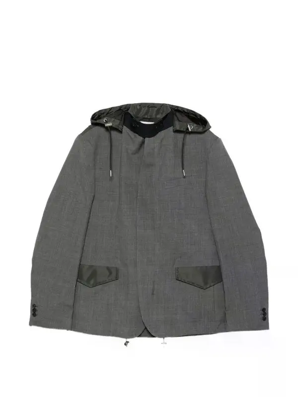 Sacai Hooded Panelled Jacket