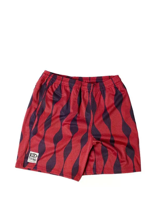 PARRA Waved Pattern Shorts