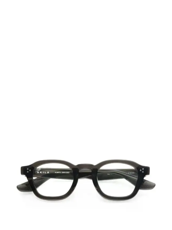 AKILA Logos Geometric-frame Eyeglasses - Grey