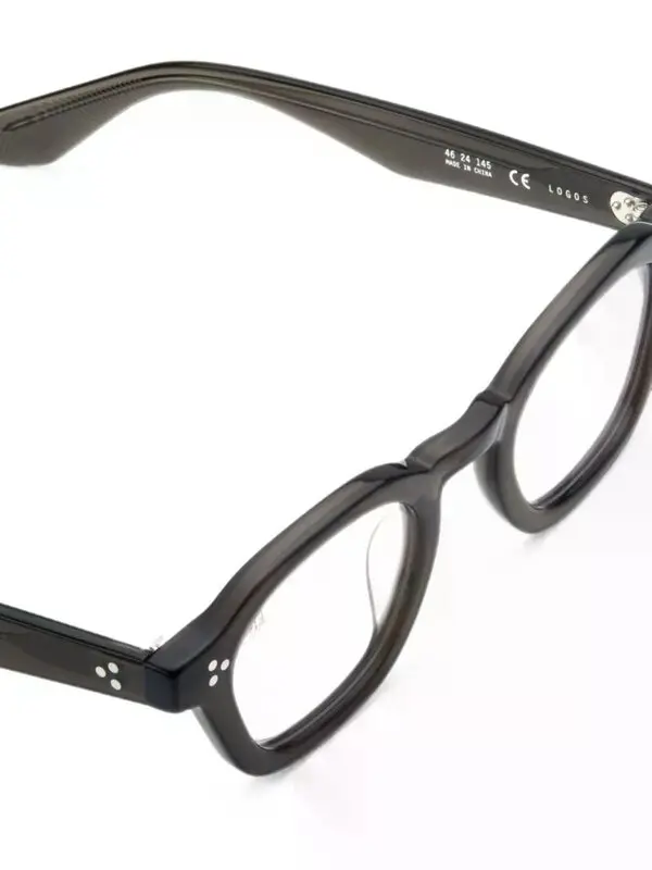 AKILA Logos Geometric-frame Eyeglasses - Grey