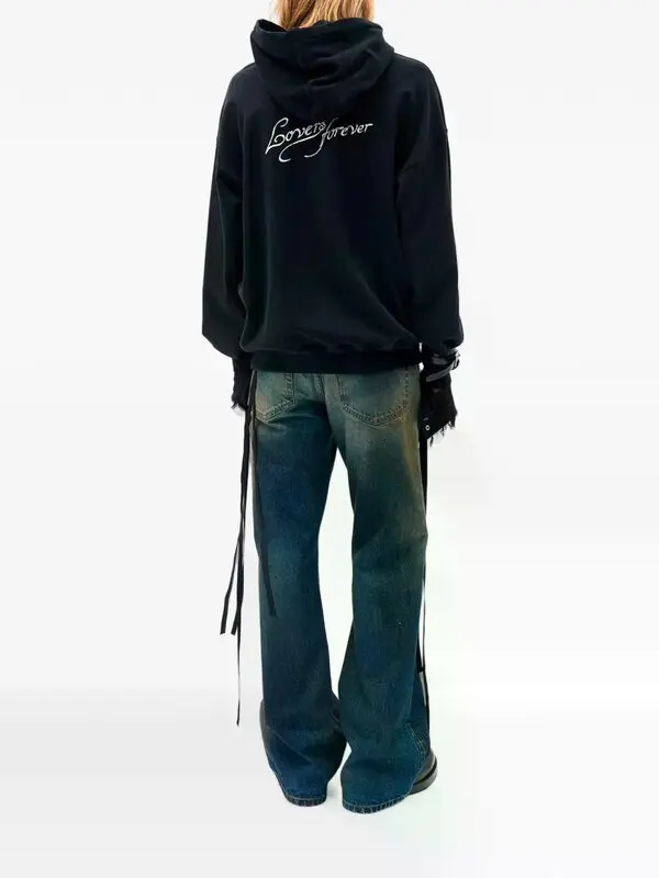 ANN DEMEULEMEESTER Logo Print Hoodie
