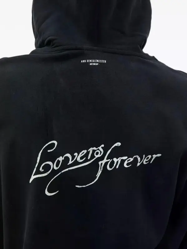 ANN DEMEULEMEESTER Logo Print Hoodie