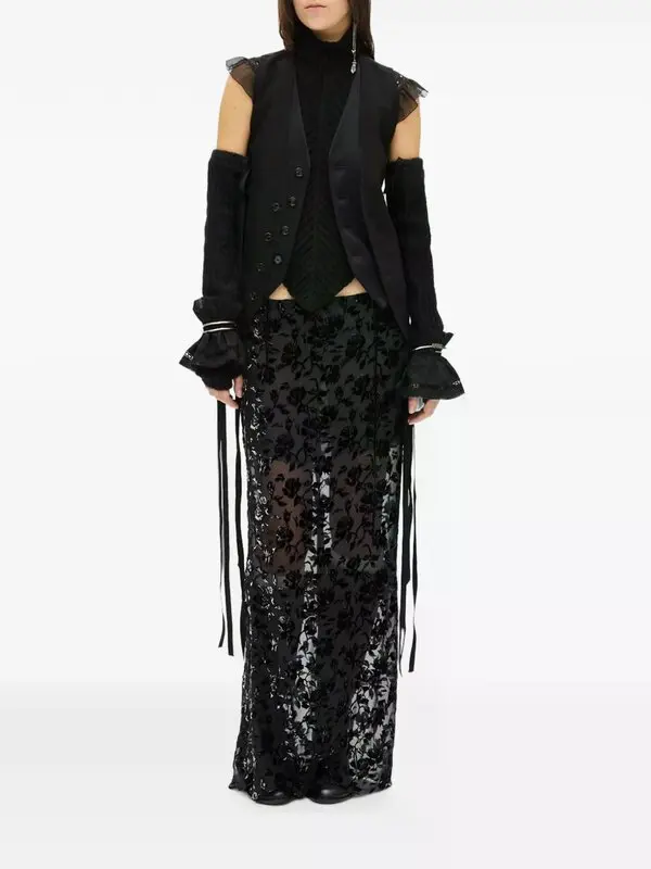 ANN DEMEULEMEESTER Button-up Satin Waistcoat