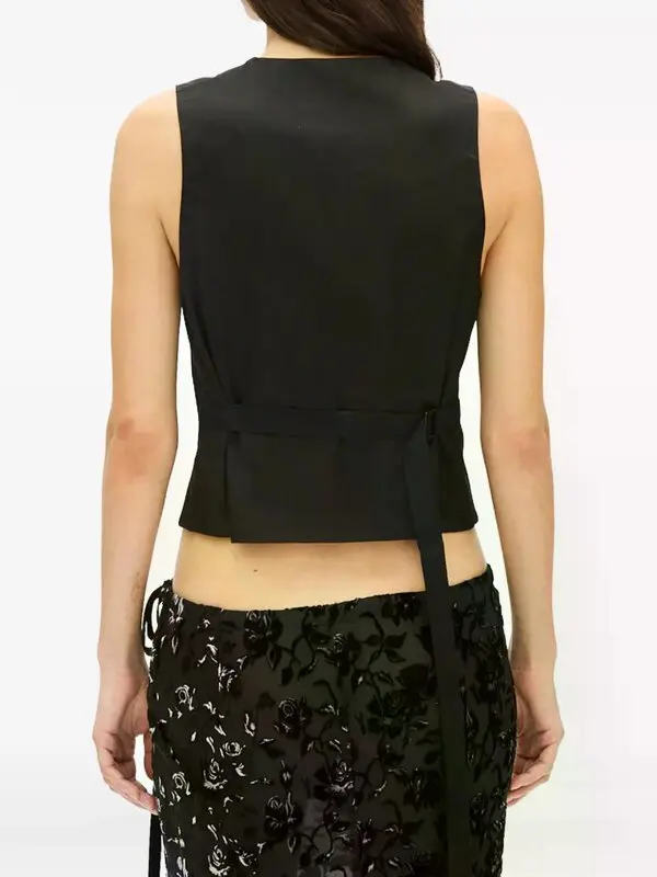 ANN DEMEULEMEESTER Button-up Satin Waistcoat