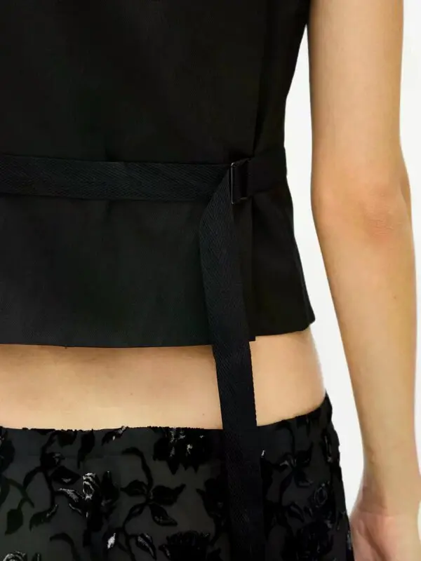 ANN DEMEULEMEESTER Button-up Satin Waistcoat