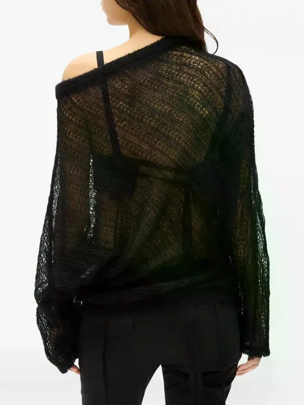 ANN DEMEULEMEESTER Christabel Open-knit Sweater