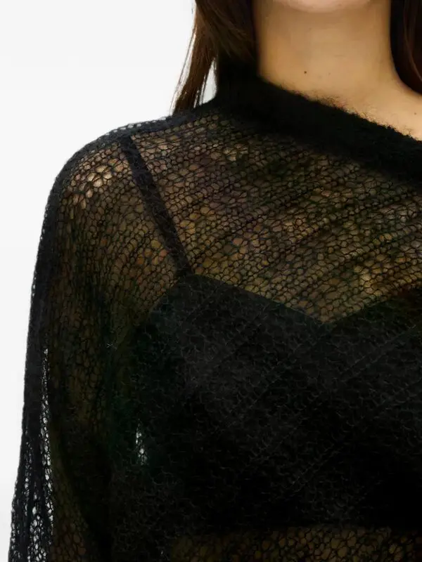 ANN DEMEULEMEESTER Christabel Open-knit Sweater