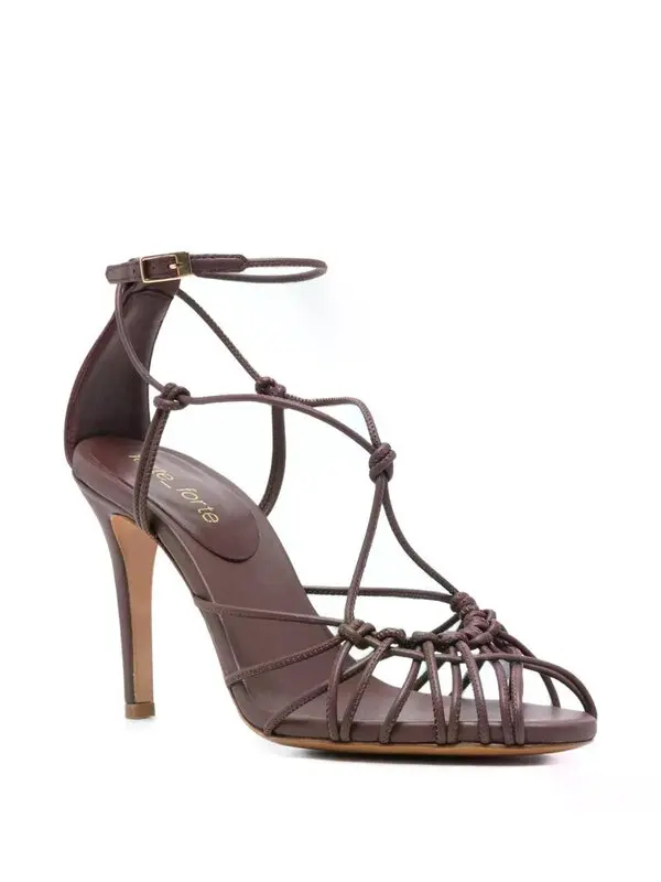 FORTE_FORTE Knotted Buckle-fastening Sandals