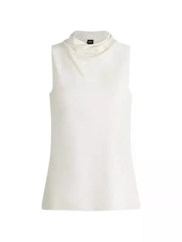 BOSS Cowl Neck Sleeveless Top