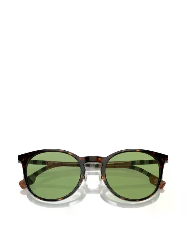 Burberry Tortoiseshell-effect Round-frame Sunglasses