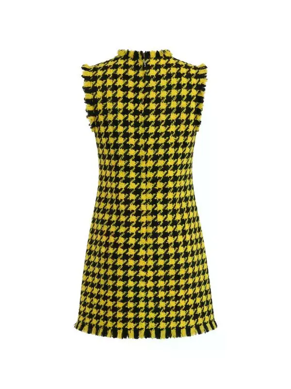 Dolce & Gabbana Houndstooth Pattern A-line Dress