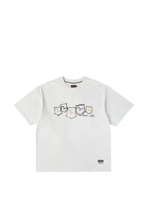 EVISU Hand-drawn Multi-pocket T-shirt