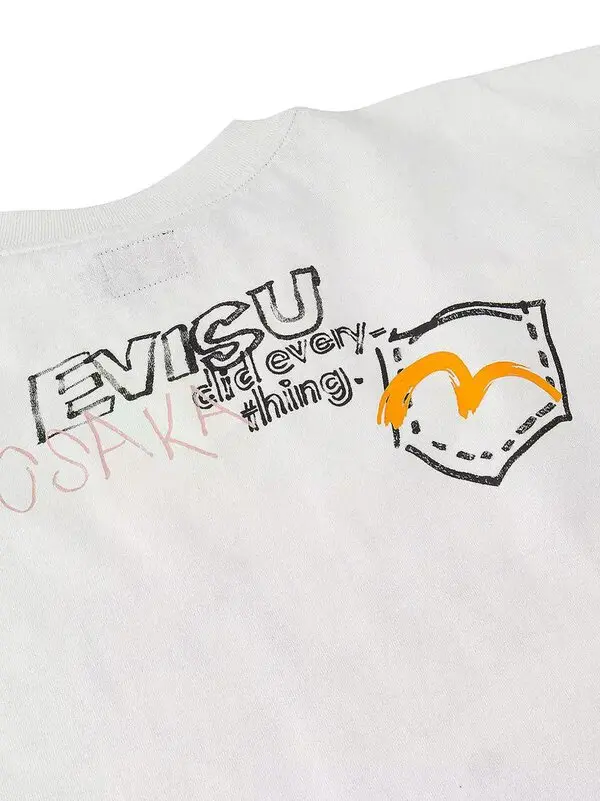 EVISU Hand-drawn Multi-pocket T-shirt