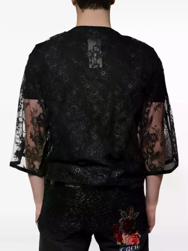 Dolce & Gabbana Floral-lace T-shirt