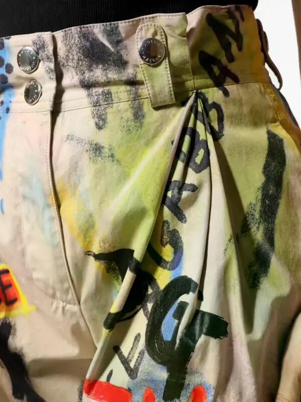 Dolce & Gabbana Graffiti Print Bermuda Shorts