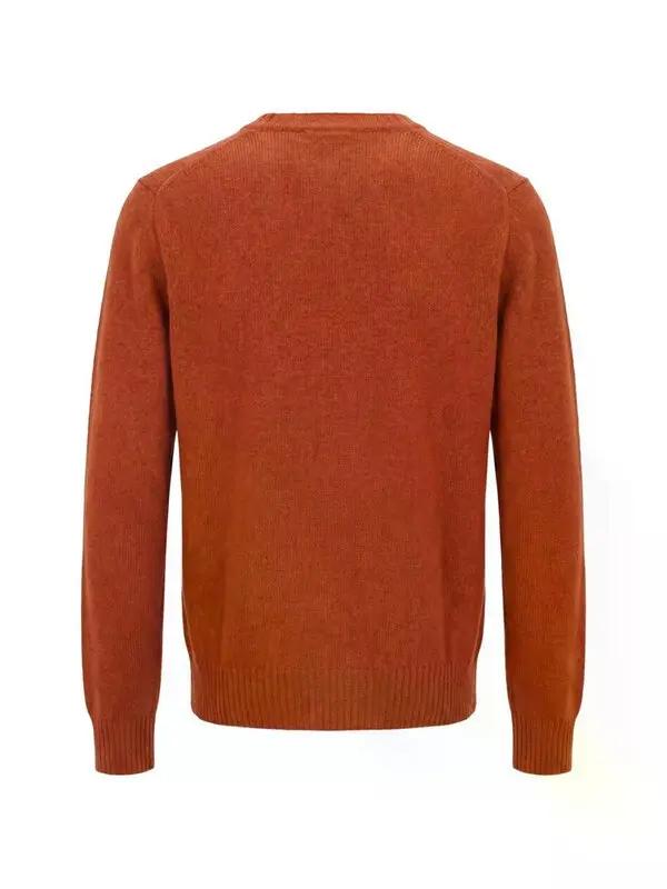 Malo Crew Neck Cashmere Sweater - Orange