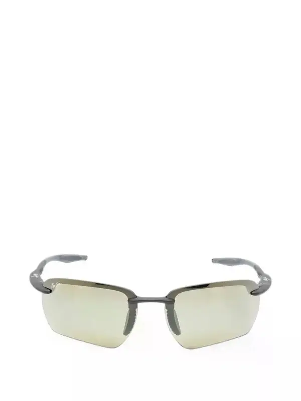 Maui Jim Ho'okipa Ultra G Rectangle-frame Sunglasses - Black