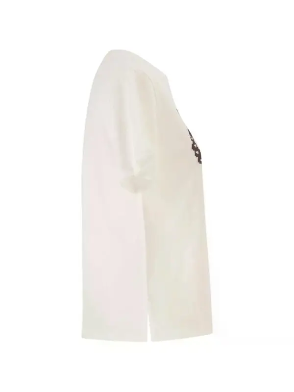 Max Mara Printed Heart T-shirt - White