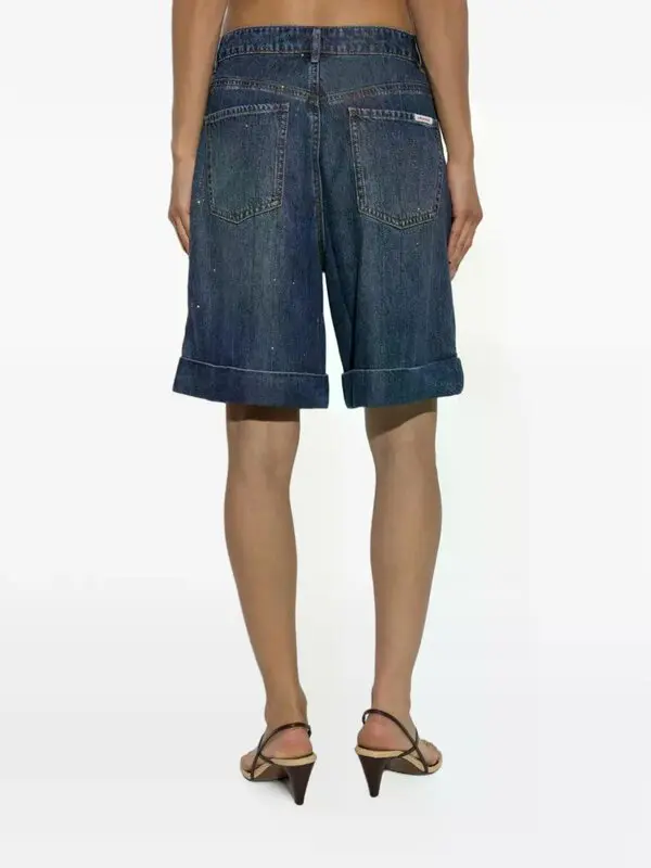 SELF-PORTRAIT Sequin Embellished Knee-length Shorts