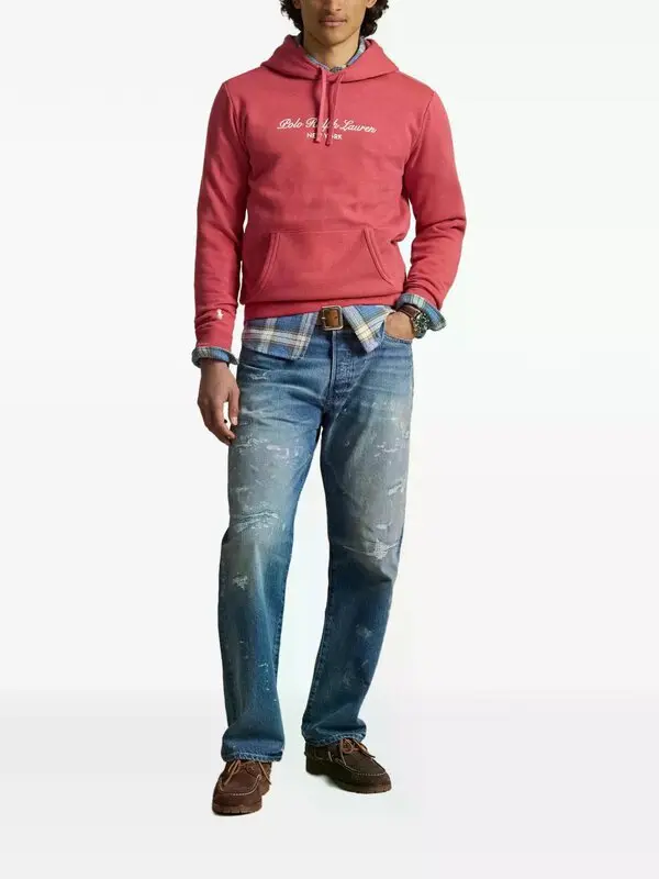 Polo Ralph Lauren Logo Print Drawstring Hoodie