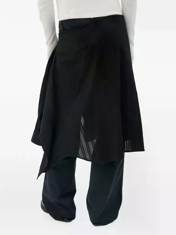 ANN DEMEULEMEESTER Aldrik Shirt-apron Midi Skirt