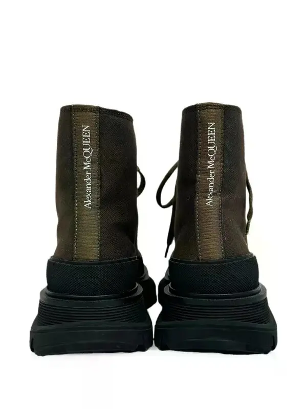 Alexander McQueen Tread Slick Lace Up High Top Sneakers