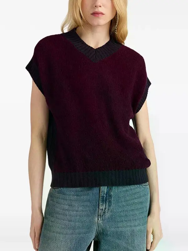 Momoni Runa Bouclé-knit Sleeveless Sweater