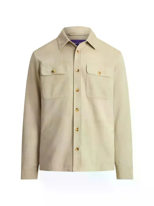Ralph Lauren Purple Label Calloway Suede Shirt Jacket