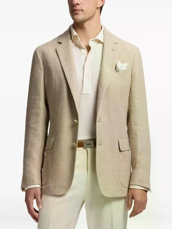 Ralph Lauren Purple Label Hadley Herringbone Blazer