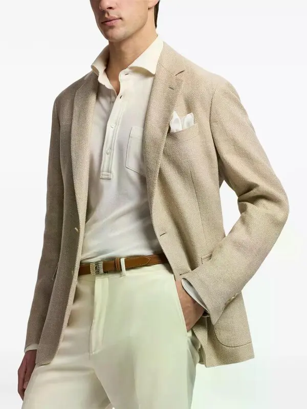 Ralph Lauren Purple Label Hadley Herringbone Blazer