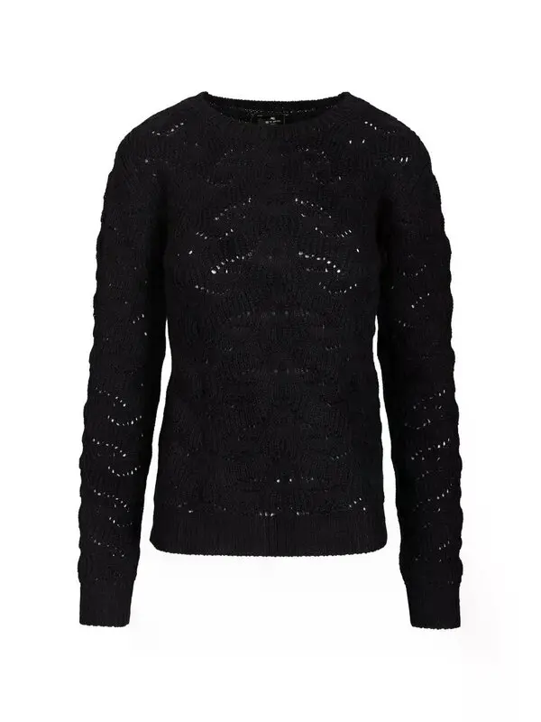 Etro Open-work Crew-neck Sweater