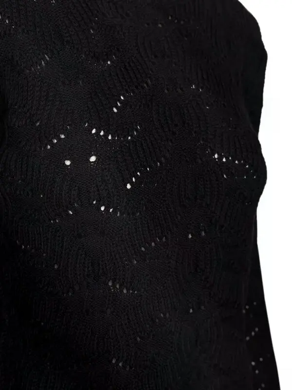 Etro Open-work Crew-neck Sweater