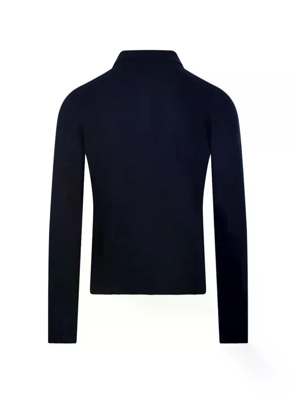 ROBERTO COLLINA Long Sleeve Polo Collar Sweater